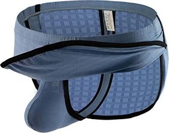 Generic Slip stretch pour homme - Avec poche en coton respirant - String - Sous-vêtements - Sexy - Sous-vêtements dété rétro - Slip de sport doux, bleu clair,