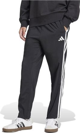 adidas Mens Essentials 3-Streifen Stanford Open Hem Hose Black/White S Short