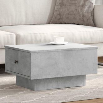 vidaXL Table basse gris b&eacute;ton 60x45x31 cm bois ding&eacute;nierie Vidaxl