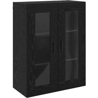 vidaXL Wandschrank Schwarze Eiche 69.5 x 34 x 90 cm Holzwerkstoff Vidaxl