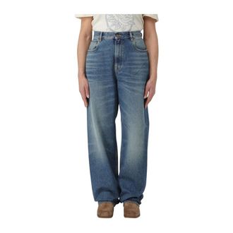 Golden Goose Femme, Jeans, Bleu, Taille: W28 Jeans &agrave; Jambes Larges Modernes pour Femmes