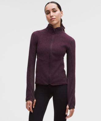 lululemon Veste de running en polaire douce pour Femmes - Noir/Violet - Taille XL