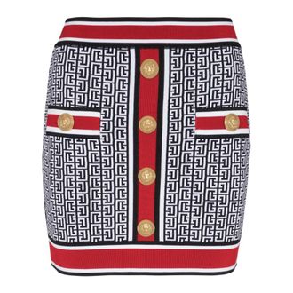 Balmain Strickrock mit Kn&ouml;pfen - - Skirts - Damen - Mehrfarbig - M