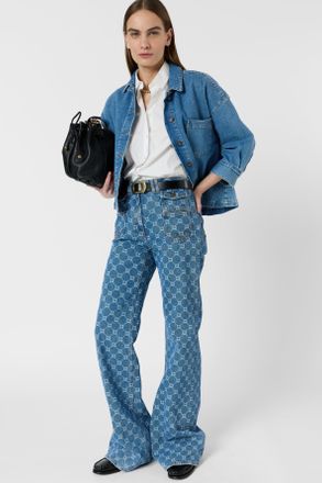 Gerard Darel Jean flare &agrave; monogramme - ANNA - Jeans