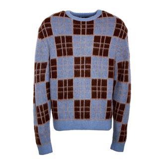 Awake NY Rundhals-Strickware - - Knitwear - Herren - Blau - XL