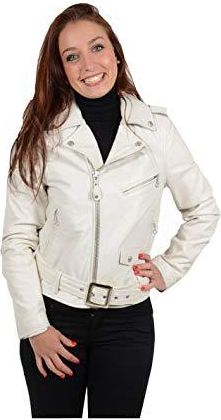 Schott NYC Femme Lcw8600 Blouson, Blanc (Off White), XL EU