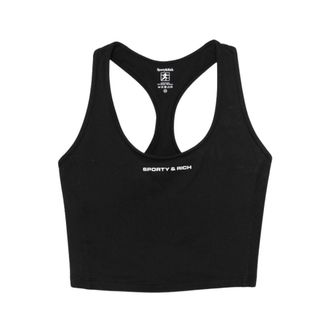 Sporty & Rich &Auml;rmelloses Trainingsshirt - - Sport - Damen - Schwarzk - S
