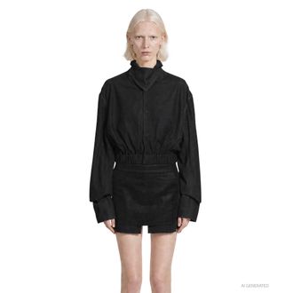 Rick Owens Collared Mac Shirt