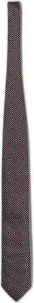 Ermenegildo Zegna Cravate jacquard en soie - Homme - Accessoires - Rouge - Taille: ONE Size