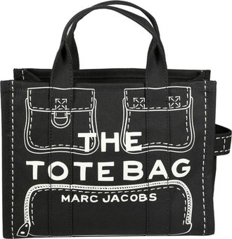 Marc Jacobs Femme, Sacs, Noir, Taille: ONE Size The Medium Tote Trompe LOeuil