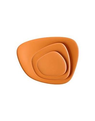 Kartell 123602 Teller/ Tabletts Melamin 45 x 45 x 1,7 cm 3 Einheiten, orange