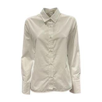 Lareida Klassische Baumwollbluse mit Knopfverschluss - - Blouses & Shirts - Damen - Wei&szlig; - M