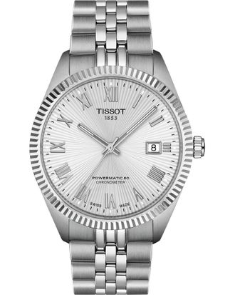 Tissot Ballade Powermatic 80 COSC 39mm Silber Herrenuhr T156.408.11.033.00