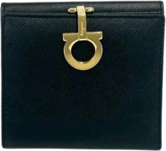 Ferragamo Portefeuille Pre-owned (bi-pli) - Femme - Pre-owned - Noir - Taille: ONE Size