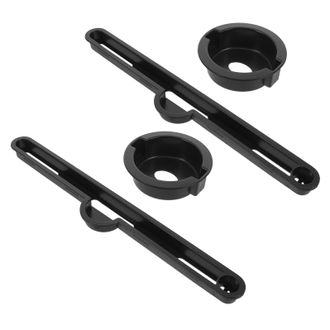 Garneck 2 St&uuml;ck Klappbarer Becherhalter aus Hitzebest&auml;ndigem Kunststoff mit Kartenfach f&uuml;r Bett und Laptop Schreibtisch Tragbare Schreibtischaufs&auml;tze f&uuml;r Home