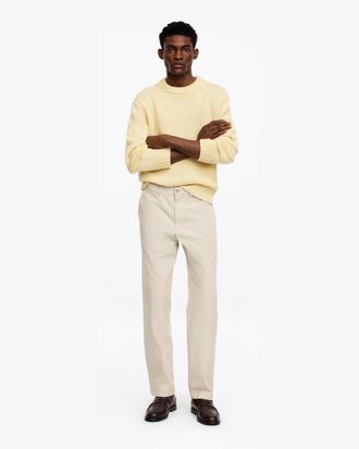 Arket Gerade Geschnittene Chino Aus Baumwolle -Beige