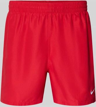 Nike Badeshorts mit Logo-Stitching und Eingrifftaschen