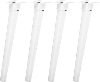 SOLUSTRE 4 Stück Klappbare Kleine Metall Tischbeine 28cm Hoch Quadratische Betttischbeine aus Langlebigem Metall Einfache Montage für Laptoptisch Selbstgemacht