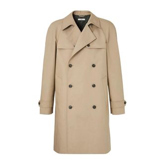 Fendi Mackintosh Stoff Trenchcoat - - Coats - Herren - Beige - L