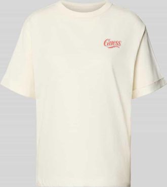 Guess Relaxed Fit T-Shirt mit Ziersteinbesatz Modell Emotional