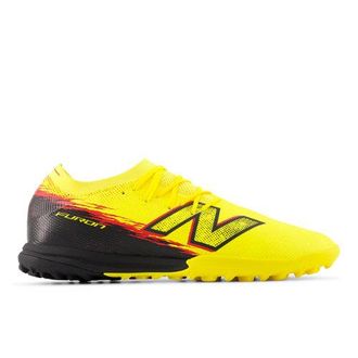 New Balance Unisexe Furon Elite TF V8 en Jaune/Noir/Rouge, Synth&eacute;tique, Taille 42.5 Large