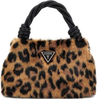 Guess sac à épaule bandoulière sac à main Shaida Top Handle Crossbody Bag Leopard marron clair
