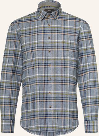 Fynch-Hatton Fynch-Hatton Flanellhemd Regular Fit blau