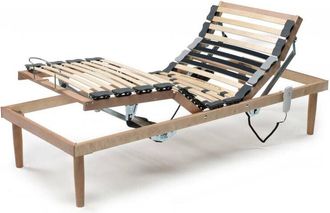Talamo Italia Einzelbettbasis Damiana, Holzlattenrost mit Motor, 100% Made in Italy, Motorisierte, neigbare orthopädische Basis, Cm 80x190h 34 - Talamo Italia