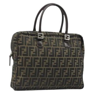 Fendi Pre-owned Sac &agrave; main en toile Zucca - Femme - Pre-owned - Brun - Taille: ONE Size