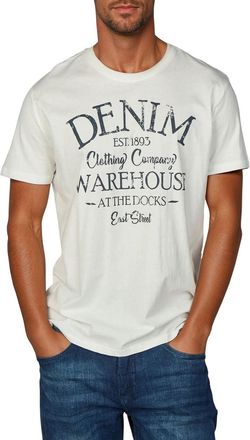 Riverso Tshirt Herren Baumwolle Regular Fit RIVLeon Rundhals Kurzarm Sommer Tee Shirt Print, Gr&ouml;&szlig;e:3XL, Farbe:Wei&szlig; (QJD)