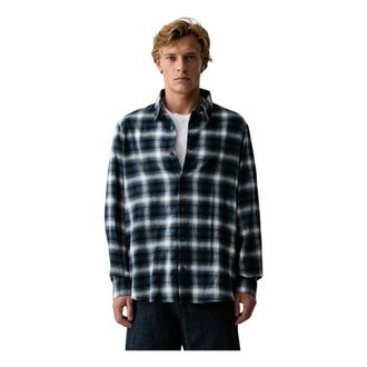A|X Armani Exchange Baumwoll Hemd Kariert - - Shirts - Herren - Blau - S