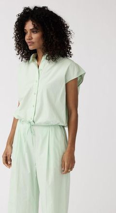 Alchemist Damen vegan Bluse Flora Celadon Gr&uuml;n