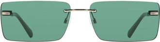 Calvin Klein Femme, Accessoires, Vert, Taille: ONE Size Metal Lunettes de soleil