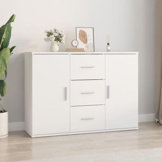 vidaXL Buffet blanc 91x29,5x65 cm bois dingénierie vidaXL