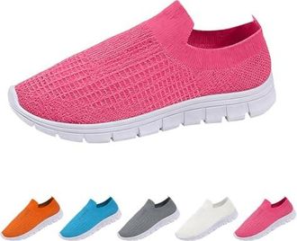 Generic Chaussures de marche &agrave; enfiler pour femme, baskets orthop&eacute;diques en maille respirante pour femme, chaussures de sport d&eacute;t&eacute; l&eacute;g&egrave;res et d&eacute;contract&eacute;es, c