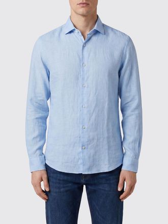 Brooksfield Slim-Fit-Freizeithemd aus reinem Leinen mit franz&ouml;sischem Kragen