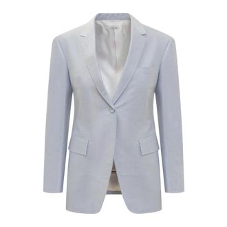 Thom Browne Eleganter Blazer mit V-Ausschnitt und Taschen - - Jackets - Damen - Blau - XS