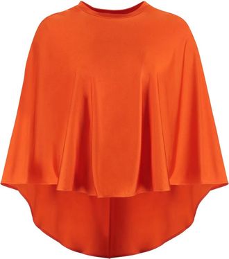 Stella McCartney Femme, Blouses et Chemises, Orange, Taille: 36 FR Top en viscose