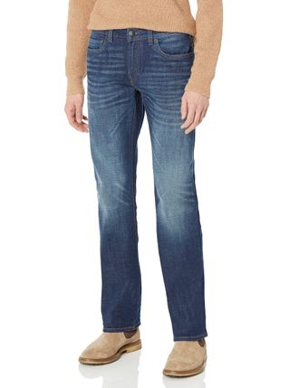 Buffalo David Bitton Herren Driven Relaxed Denim Jeans, Dunkelblau Sanded Indigo, 38 W / 34 L