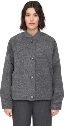 Mazine Vegan Wool Bomber - Bomberjacke, Größe:L, Farbe:anthracite mel