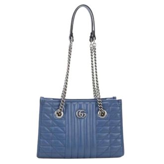 Gucci Sac Fourre-tout Vintage Pre-owned - Femme - Pre-owned - Bleu - Taille: ONE Size