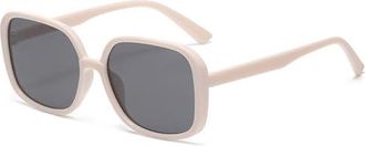 Generic Lunettes De Soleil &Agrave; Monture Large For Hommes Et Femmes, Id&eacute;ales For Les Activit&eacute;s Plein Air, D&eacute;placements Le Sport(Beige)