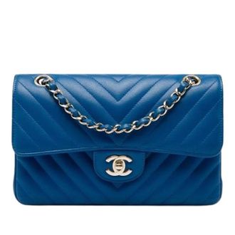 Chanel Pre-owned Vintage Double Flap Schultertasche - - Pre-owned - Damen - Blau - ONE SIZE