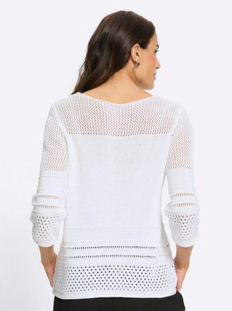 Witt Strickpullover Ajour-Pullover 3/4-Arm