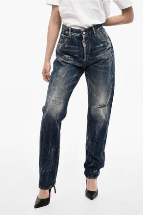 Dsquared2 High-Waisted Distressed Jeans size 38