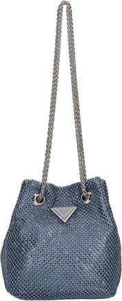 Guess Femme, Sacs, Bleu, Taille: ONE Size Sac Seau Orn&eacute; de Cristaux