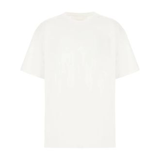 Givenchy T-Shirt aus Baumwolle mit Stempel-Print - - Tops - Herren - Wei&szlig; - S