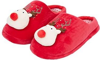 Tokyo Laundry Pantoufles de No&euml;l pour femmes avec inscription Merry Christmas, 39/40 EU