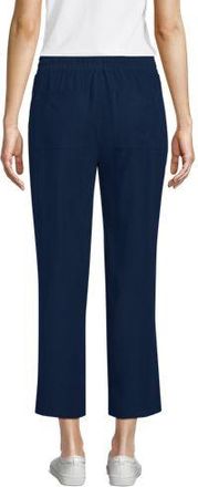 Lands End 7/8-Twillhose, Damen, Größe:42 regular, Blau, Polyester/Viskose, by Lands End