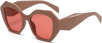 Generic Lunettes De Soleil Tendance For Femmes, Monture Large, Protection UV400, Style Streetwear, Id&eacute;ales For La Photographie De Rue Et Les F&ecirc;tes. Lunettes D